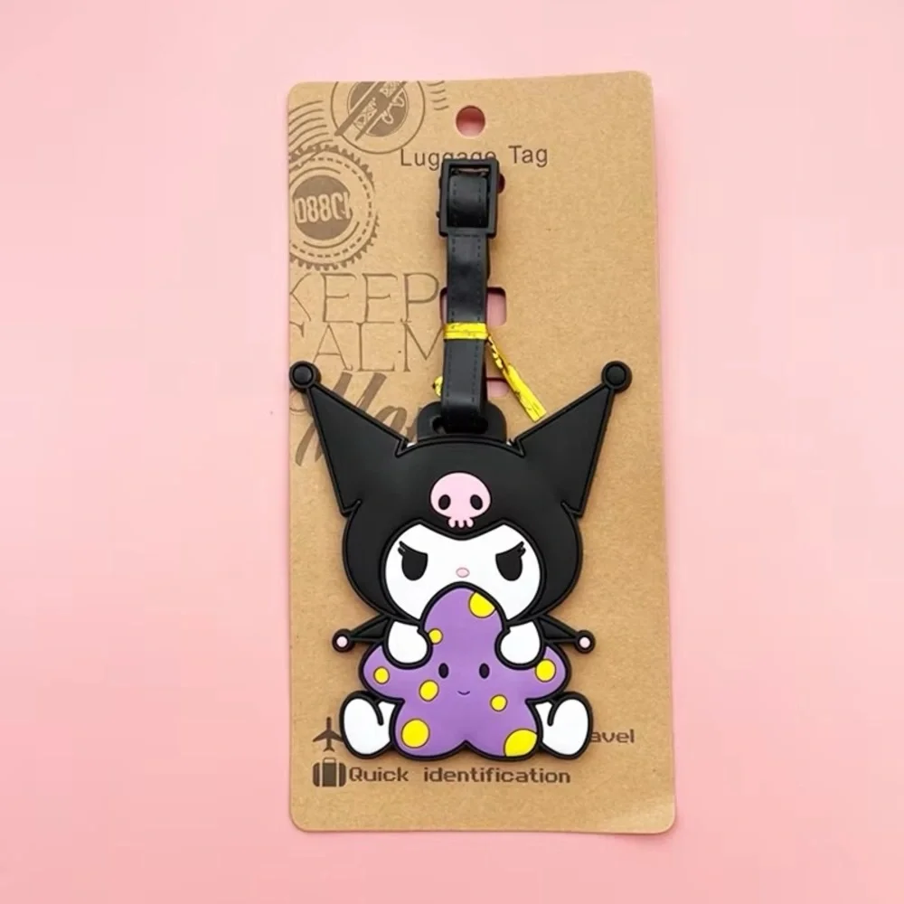 Accessories | Kur94 Kuromi Luggage Tag Black And Purple | Poshmark